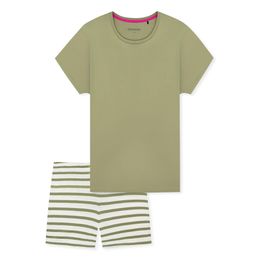 Schiesser Damen Pyjama Casual EssentialsSchlafanzug, Pyjama Set, Nachtw&auml;sche