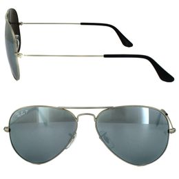 Lunettes de soleil Ray-Ban Aviator 3025 019 / W3 Silver Silver Mirror Polaris&eacute;