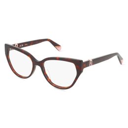 Furla VFU762 Brille Unisex | Fassung: Vollrand, Butterfly, Havanna Gl&auml;nzend