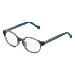 Fielmann MI 031 CL Brille Teenager | Fassung: Vollrand, Oval, Blau Grau