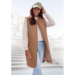 French Connection Longweste braun Gr. XS (32/34) f&uuml;r Damen. Mit Label. Gerade