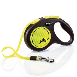 Flexi New NEON Gurtleine 5m schwarz