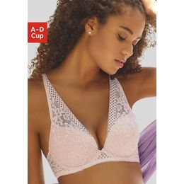 VIVANCE BY LASCANA Push-up-BH beige Gr. 80C. Mit Integriertem Kissen und mit B&uuml;gel