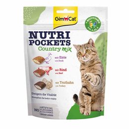 Gimcat Nutri Pockets Country-Mix Katzensnacks ohne k&uuml;nstliche Aroma- und Farbstoffe 5x150g