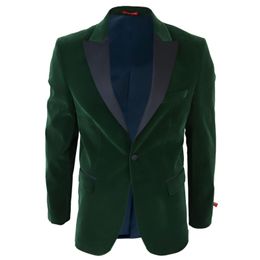 Herren-Blazer aus gr&uuml;nem Samt-Dinner-Smoking-Anzug
