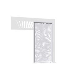 Weide Dekorative Wand F&uuml;r Pergola Aus Aluminium 3 Ma&szlig;e Wei&szlig;1.23 Meter