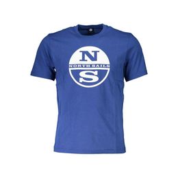 North Sails Klassisches Logo T-Shirt mit kurzer Schulter und Rundhals