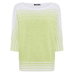 Olsen Pullover in Wei&szlig;/ Gr&uuml;n - 58% | Gr&ouml;&szlig;e 44 | Damen-pullover-cardigans