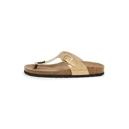 SABOKETS Zehentrenner in Gold - 50% | Gr&ouml;&szlig;e 40 | Damen-sandalen