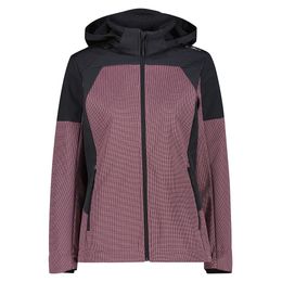 CMP Softshelljacke in Mauve/ Schwarz - 52% | Gr&ouml;&szlig;e 44 | Damen-outdoorjacken