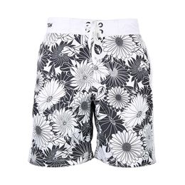 SRK Badeshorts "Cabana" in Grau/ Wei&szlig; - 41% | Gr&ouml;&szlig;e L | Herren-bademode-sport