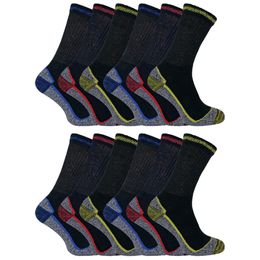 12 Paare Unisex Weiche Atmungsaktive Bambus Arbeitssocken