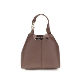 Coccinelle Braune Kalbleder Bos Taurus Handtasche