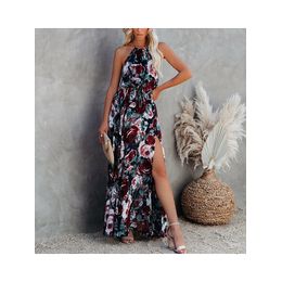 Milan Kiss Kleid in Schwarz/ Rot/ Gr&uuml;n - 72% | Gr&ouml;&szlig;e L | Damen-kleider