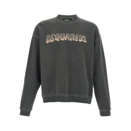 Dsquared2 Best Fade Logo Anthrazitgraues Sweatshirt