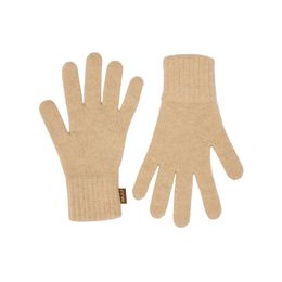 GOBI Cashmere Full Finger Gloves 'Essential Knit Cashmere Gloves' female size M/L Beige