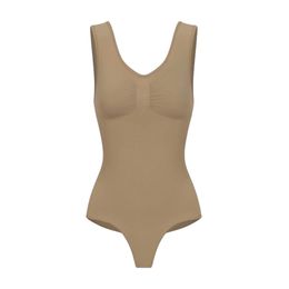 cfab Shapingbody 'Tank Bodysuit Sculpting Shapewear mit String' Damen Gr&ouml;&szlig;e XS braun