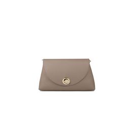 Coccinelle Schultertasche Warm Taupe/Rosette