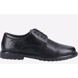 Hush Puppies Verity Slip On Leder Damen Schwarze Brogues Schuhe