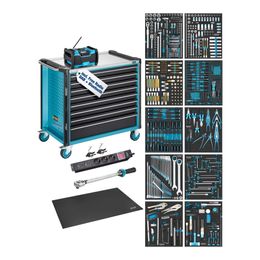 Hazet Werkstattwagen Assistent 179NXXL-8D best&uuml;ckt 548 Werkzeuge (179NXXL-8D/548EC)