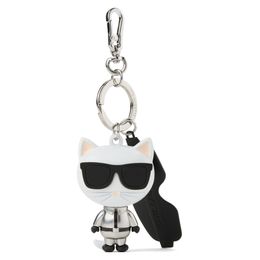 K by KARL LAGERFELD Karl Lagerfeld Schl&uuml;sselanh&auml;nger 'Choupette Ski' Damen Gr&ouml;&szlig;e One Size schwarz / silber / wei&szlig;