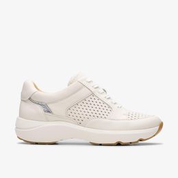 Clarks Tivoli Walk Off White Kombi-Sneaker