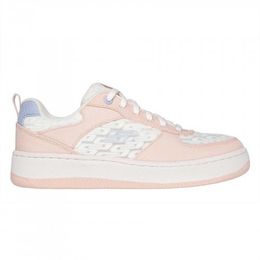 Skechers - "Sport Court 92" Sneaker f&uuml;r Damen (Naturwei&szlig;/Pink)