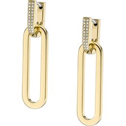 Fossil Ohrringe 'Heritage' Damen Gr&ouml;&szlig;e One Size gold / transparent