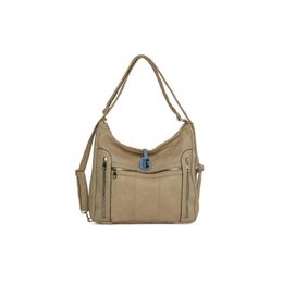 Bagmori Schultertasche Damen Gr&ouml;&szlig;e One Size dunkelbeige