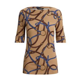 Lauren by Ralph Lauren Lauren Ralph Lauren Shirt female size L Camel / Sapphire / Brown / Dark brown