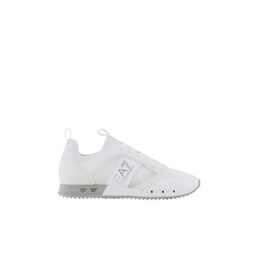 Ea7 Emporio Armani Sneaker 'Black & White Carbon' Herren Gr&ouml;&szlig;e 48 schlammfarben / silbergrau / wei&szlig;