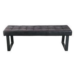 Livetastic Sitzbank, Schwarz, Metall, Textil, 2-Sitzer, 140x49x48 cm, Esszimmer, B&auml;nke, Sitzb&auml;nke