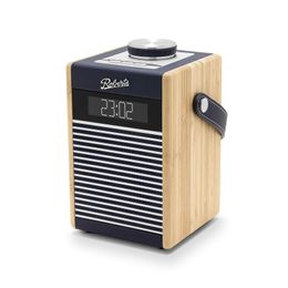 Roberts Radio ROBERTS Rambler Midi navy blue DAB+ Radio (Doppelte Wecker mit Schlummerfunktion)
