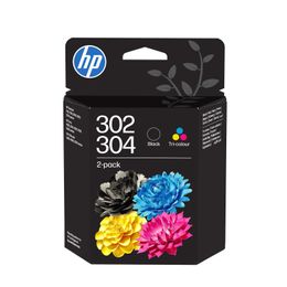 HP 302/304 Farbe/Schwarz Druckerpatrone Kombipaket (2er-Pack) (B82L1AE, kompatibel mit HP DeskJet 2620, 2622, 2630, 2632, 2633, 2634, 3630, 3633, 3639, 3720, 3750, 3760, 3762, 3764; HP Envy 4520, 4521, 4524, 4526, 4527, 4528, 5020, 5030, 5032; HP OfficeJet