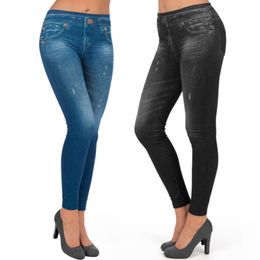 SLIMmaxx Jeans-Leggings 2er-Set schwarz/blau versch. Gr&ouml;&szlig;en