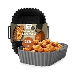 KitchBo Silikonform 20x15x6,3cm schwarz/grau