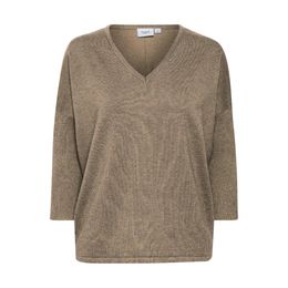 Saint Tropez Pullover 'Mila' Damen Gr&ouml;&szlig;e XXL dunkelbeige