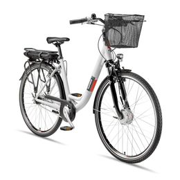 Telefunken City E-Bike Elektrofahrrad 28 Zoll 7-Gang Nabenschaltung Frontmotor 536,5Wh Akku EBike Pedelec RC667