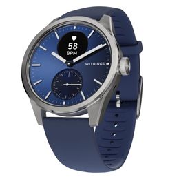 Withings ScanWatch 2 - 42mm Blau Smartwatch (Herzfrequenzmessung, Schrittz&auml;hler, Schlaf-Tracking)