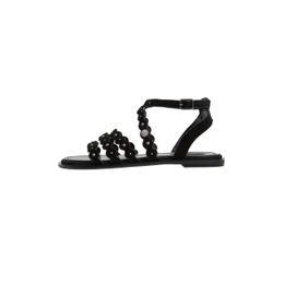 Pepe Jeans Damen Sandale "sandals THELMA STUDS W", Gr. 37schwarz, 100% Rindsvelours, Schuhe