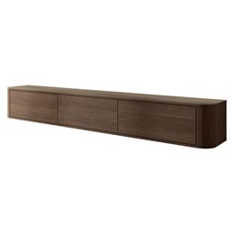 Mirjan24 Tv-Lowboard, Nussbaum, Holzwerkstoff, Rechteckig, 200x29x34 cm, Wohnzimmer, Wohnw&auml;nde, Lowboards, Lowboards stehend