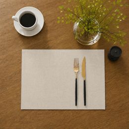 Platzset OTTO HOME, B:30cm L:45cmbeige, Obermaterial: 100% Polyester, Platzsets, "Meellon", 2er Set, verschiedene Gr&ouml;&szlig;en, strukturiert, Esszimmer,