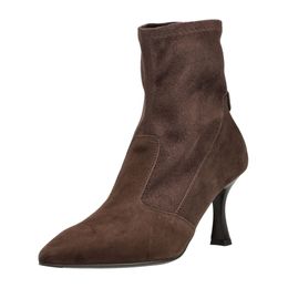 Nero Giardini Damen High-Heel-Stiefelette "Nero Giardini Stiefelette Veloursleder/Lederimitat", Gr. 35dunkelbraun, Lacklederimitat, Veloursleder,