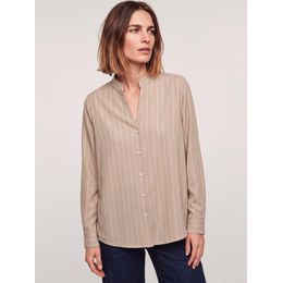 Walbusch Extraglatt Stehkragen Bluse V-Auss