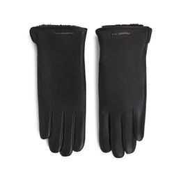 K by KARL LAGERFELD Karl Lagerfeld Fingerhandschuhe Damen Gr&ouml;&szlig;e M schwarz