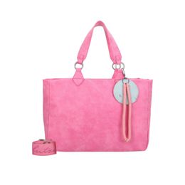 Damen Shopper "Izzy Vintage", Fritzi aus Preussensqueezy pink, 100% Polyurethan, unifarben, Taschen, mit Webbing-Schulterriemen