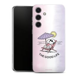 DeinDesign Galaxy S25+ Handy Silikon H&uuml;lle Case transparent Handyh&uuml;lle Snoopy Official Licensed Product Peanuts Silikon Case