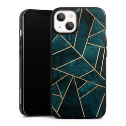 DeinDesign iPhone 13 Handy Silikon H&uuml;lle Case schwarz Handyh&uuml;lle Stone Elisabeth Fredriksson Gold & Copper