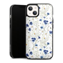 DeinDesign iPhone 13 Handy Silikon H&uuml;lle Case schwarz Handyh&uuml;lle Flowers Muster Flower