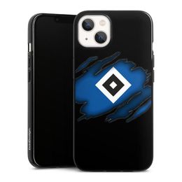 DeinDesign iPhone 13 Handy Silikon H&uuml;lle Case schwarz Handyh&uuml;lle Official Licensed Product Hsv Hamburger Sv